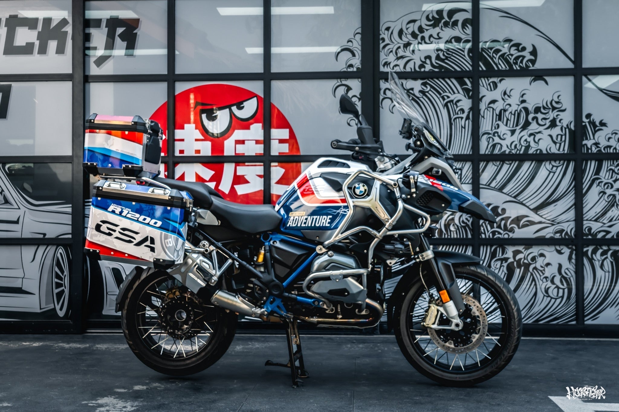 Premium sticker kits for BMW GS/GSA motorcycles.