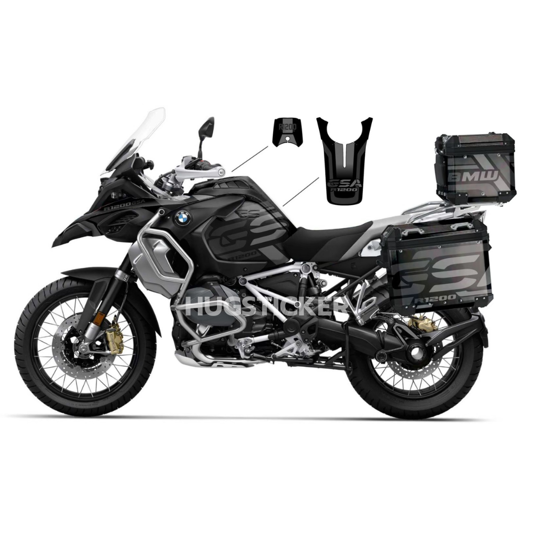 BMW GS & GS Adventure 1200/1250 Sticker – 'BK Black' Design