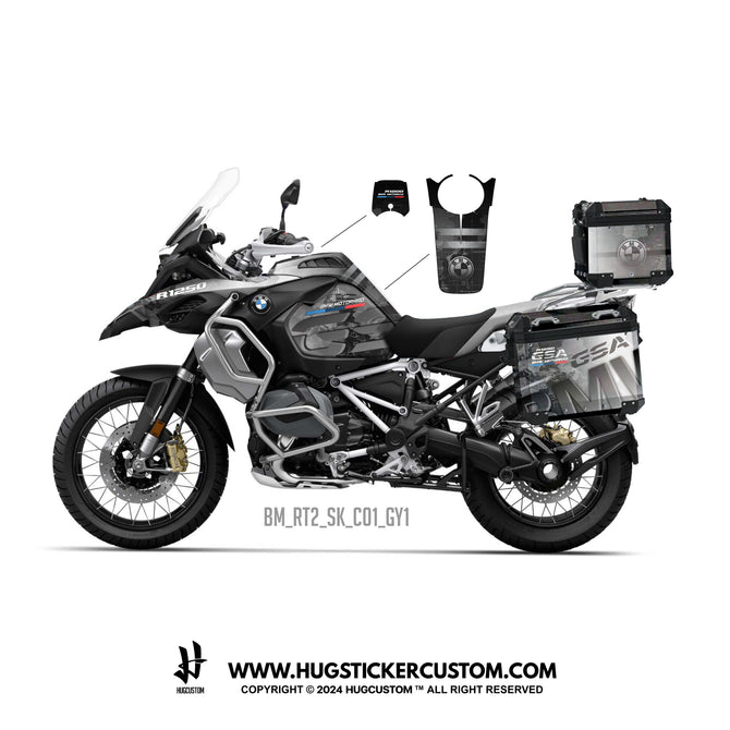 Premium sticker kits for BMW GS/GSA motorcycles.