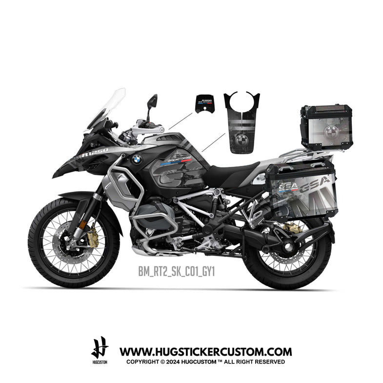 Premium sticker kits for BMW GS/GSA motorcycles.